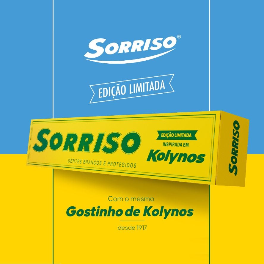 Pasta de dente Kolynos em edição limitada de Sorriso